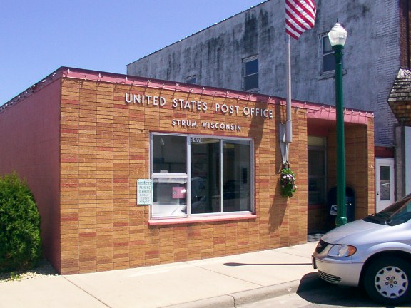 Strum, Wisconsin Tour - Post Office and Village Hall & Garage